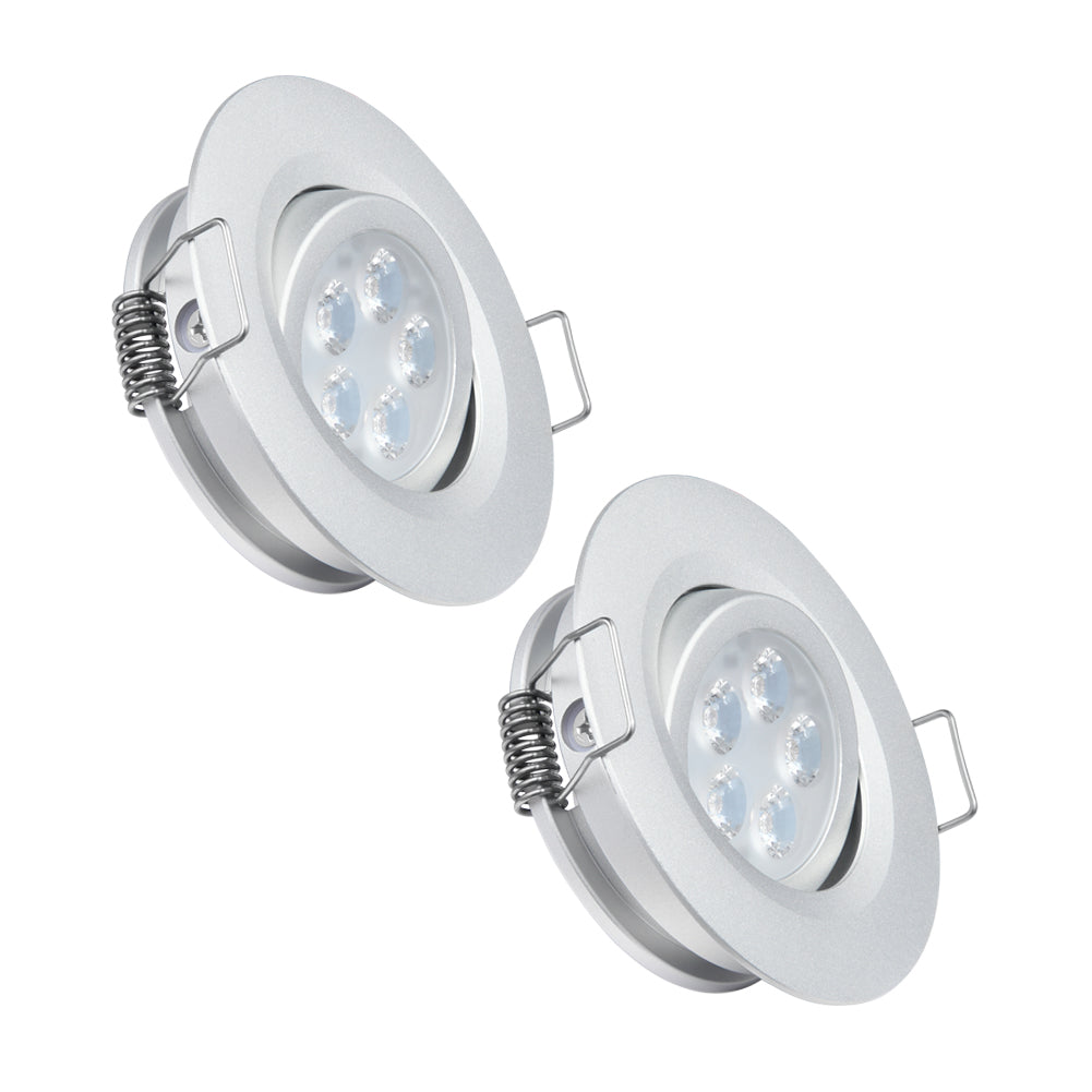 12V LED Puck Light Swivel RV Recessed LED Spotlight 36° Beam Angle Ver ...